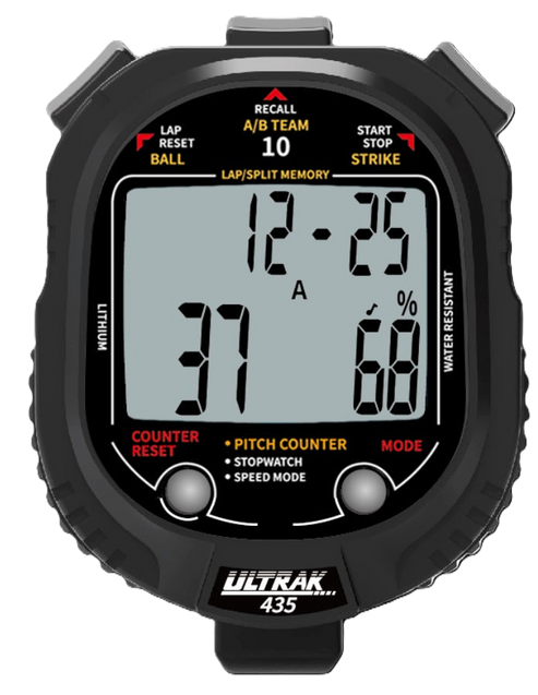 ULTRAK 435 Pitch Counter With Strike Percentage & Pitch Speed Monitor ...