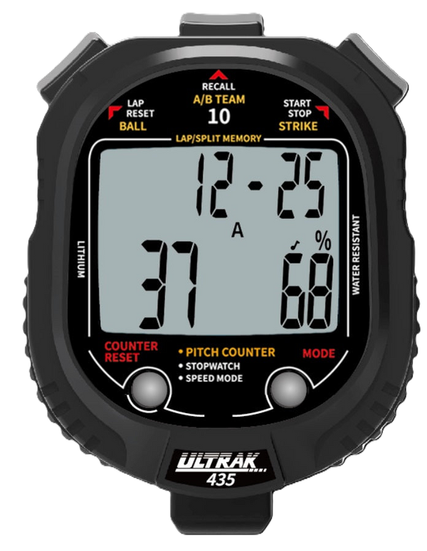ULTRAK 435 Pitch Counter With Strike Percentage & Pitch Speed Monitor ...